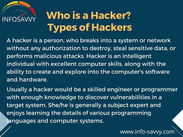 What is Hacking? AND Types of Hackers | PDF | Technology & Computing