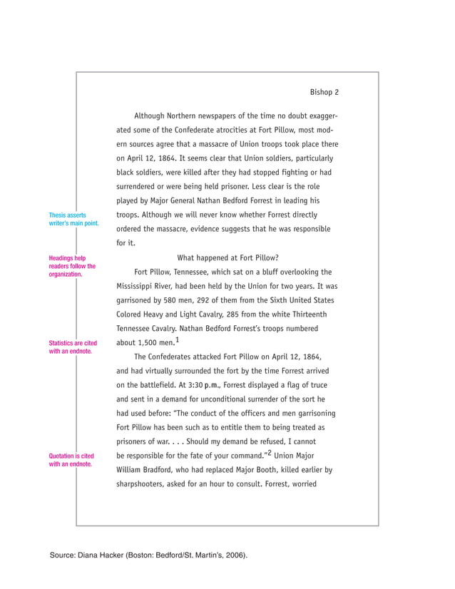 Chicago (CMS) Research Paper - Diana Hacker (Boston: Bedford/St. Martin ...