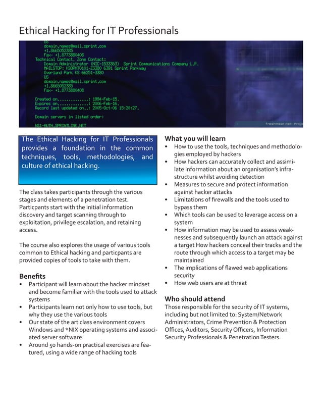 Ethical Hacking Class | PDF | Information and Network Security | Computing