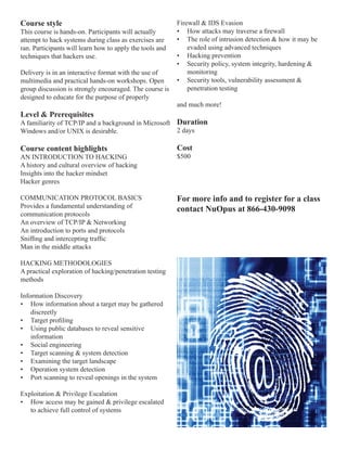 Ethical Hacking Class | PDF | Information and Network Security | Computing
