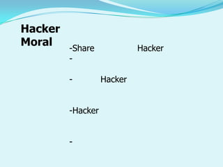 Hacker&cracker | PPTX | Computing | Technology & Computing
