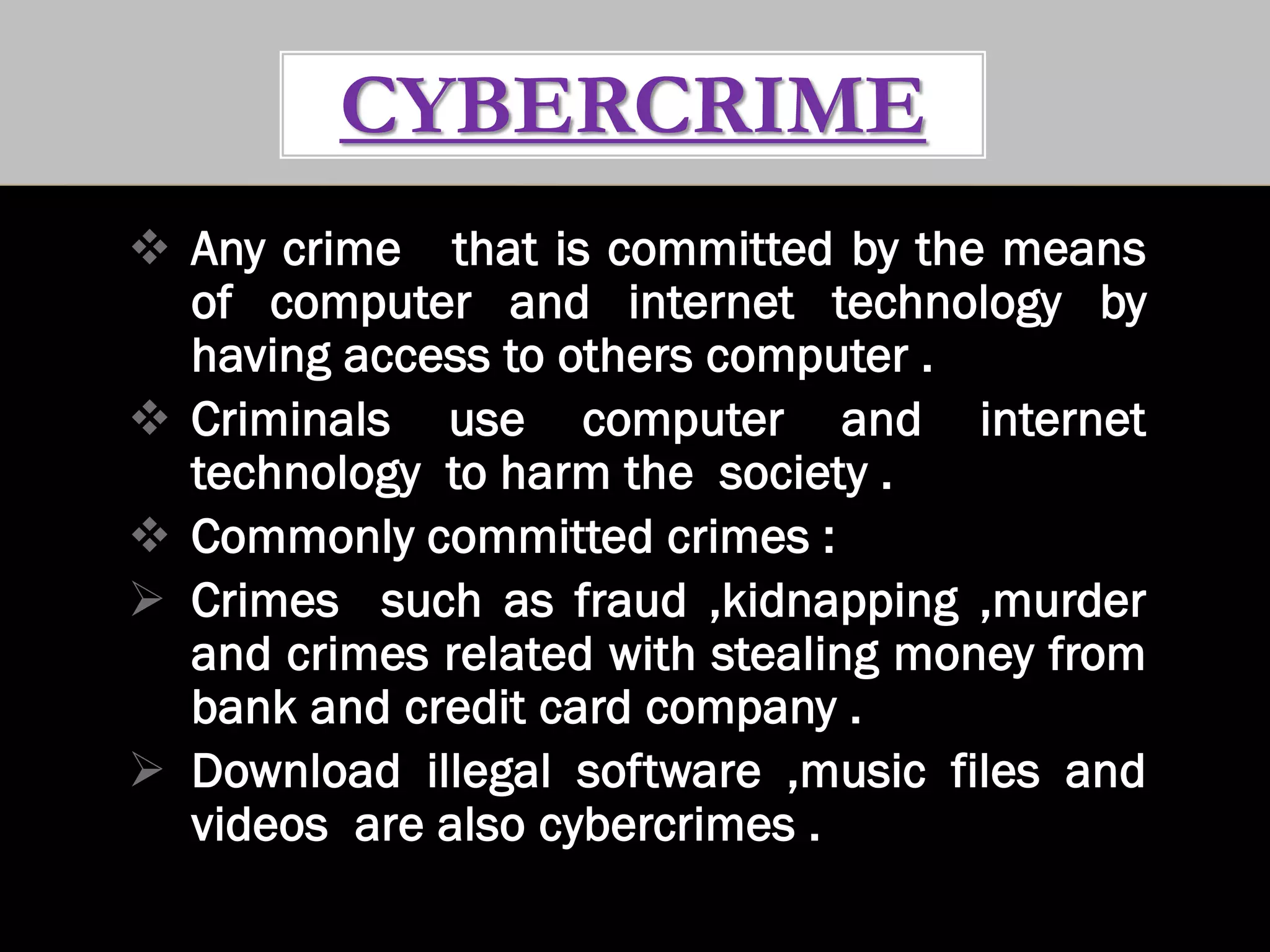 Hacker cracker cybercrime-computer security | PPT