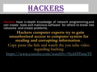 Hacker cracker cybercrime-computer security | PPT