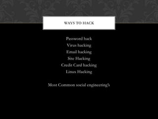 Hacker culture | PPTX | Technology & Computing