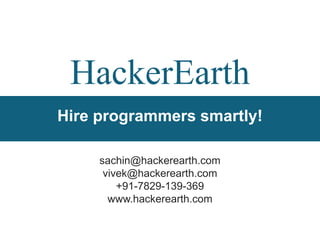 HackerEarth Deck | PPT