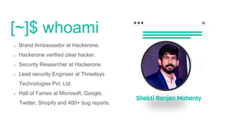 HackerOne X IoT Lab Bug Bounty 101 with Encryptsaan & IoT Lab at KIIT ...