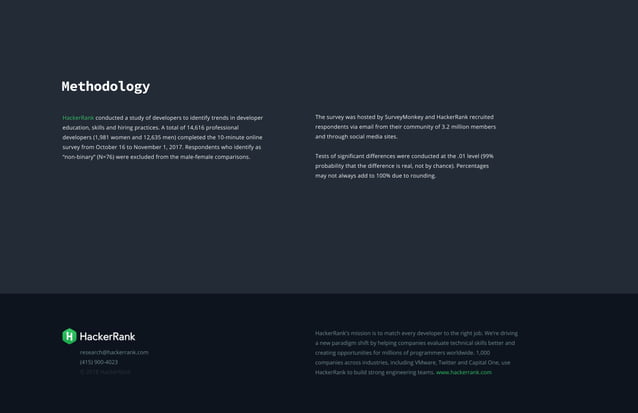 HackerRank 2018 Women in Tech Report | PPT