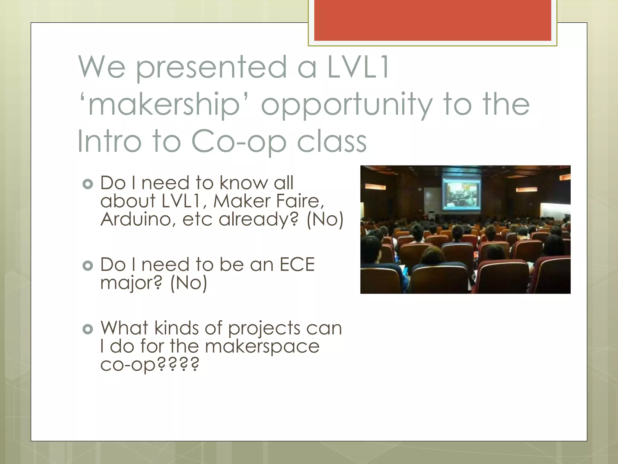 Hackerspaces & engineering education slides | PPTX