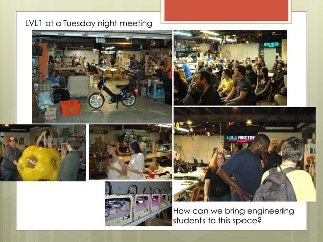 Hackerspaces & engineering education slides | PPTX