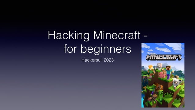 Hackersuli Minecraft hackeles kezdoknek | PDF