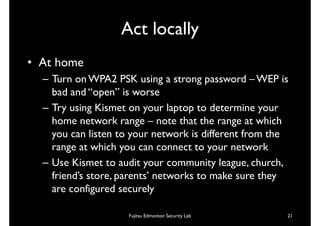 Hacker tool talk: kismet | PDF