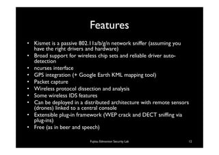 Hacker tool talk: kismet | PDF