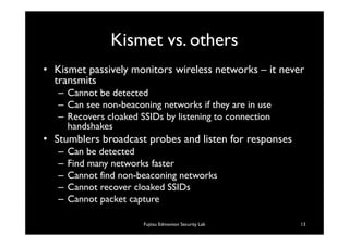 Hacker tool talk: kismet | PDF