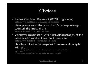 Hacker tool talk: kismet | PDF