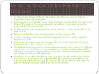 Hacker y crackers | PPTX