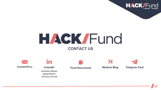 Hack Fund V - Pitch Deck | PDF