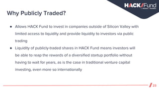 Hack Fund V - Pitch Deck | PDF