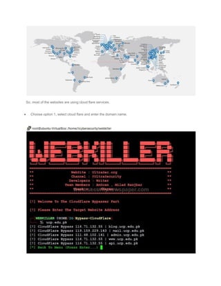 Hack information of any website using webkiller | PDF