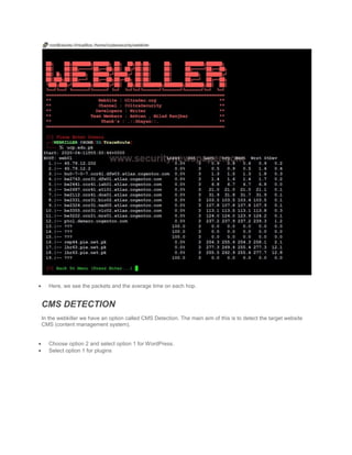 Hack information of any website using webkiller | PDF