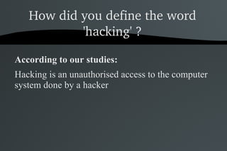 Hacking | PPT