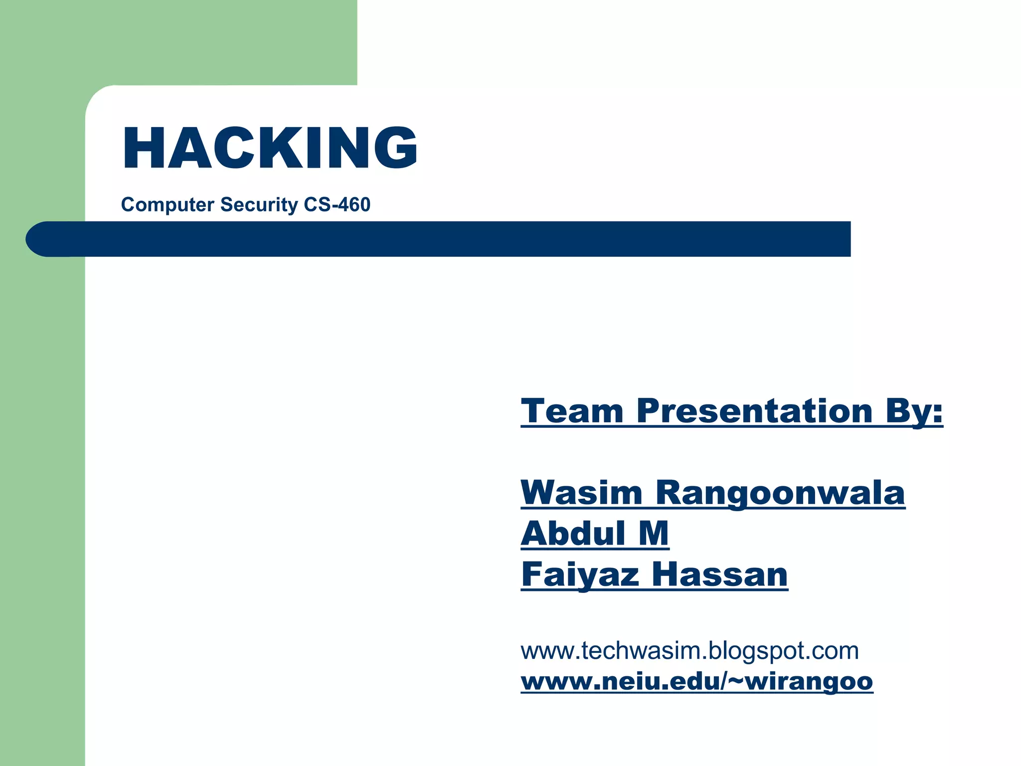 Hacking 1224807880385377-9 | PPT | Internet for Beginners | Internet