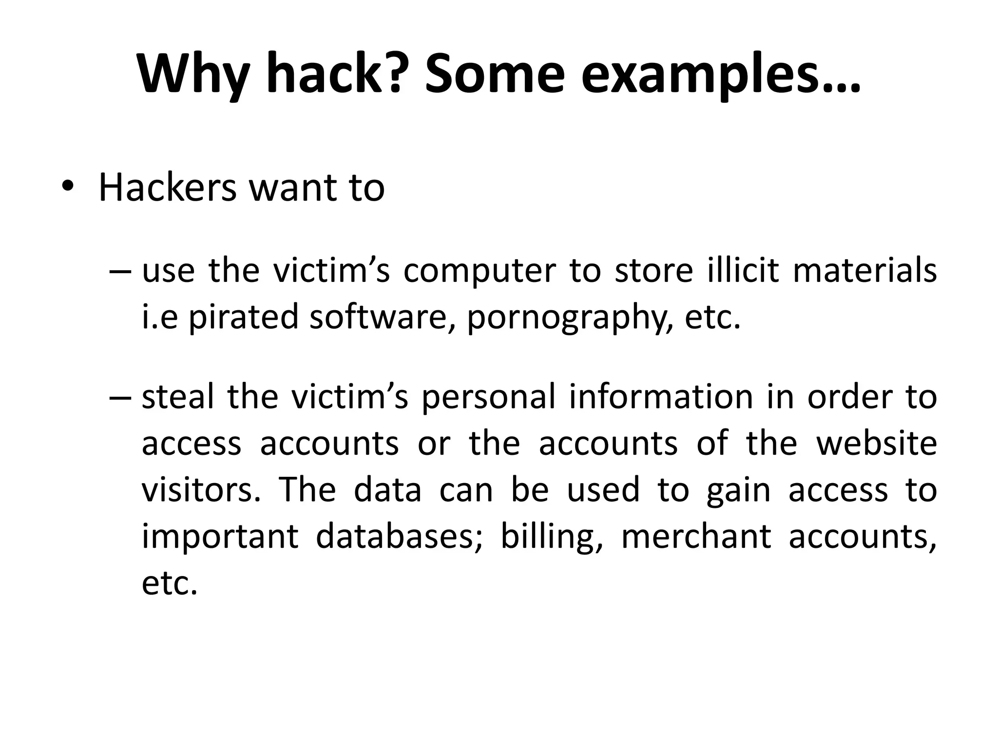 Computer Hacking - An Introduction | PPTX