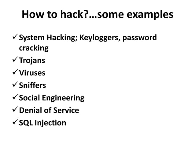 Computer Hacking - An Introduction