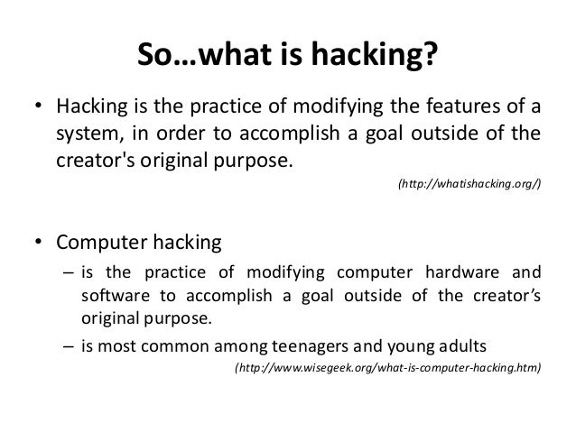 Computer Hacking - An Introduction
