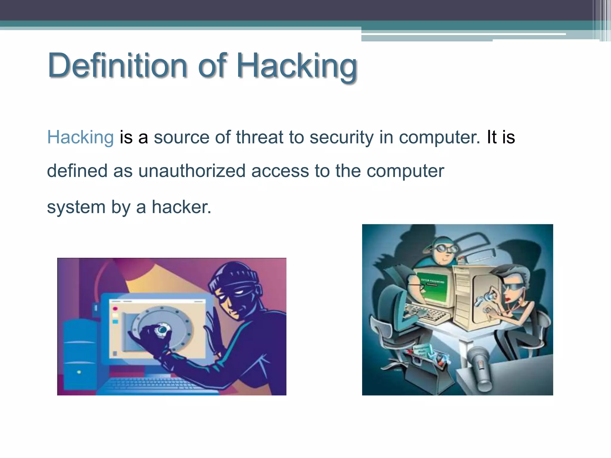 ICT Form 4: Hacking | PPTX | Information and Network Security | Computing
