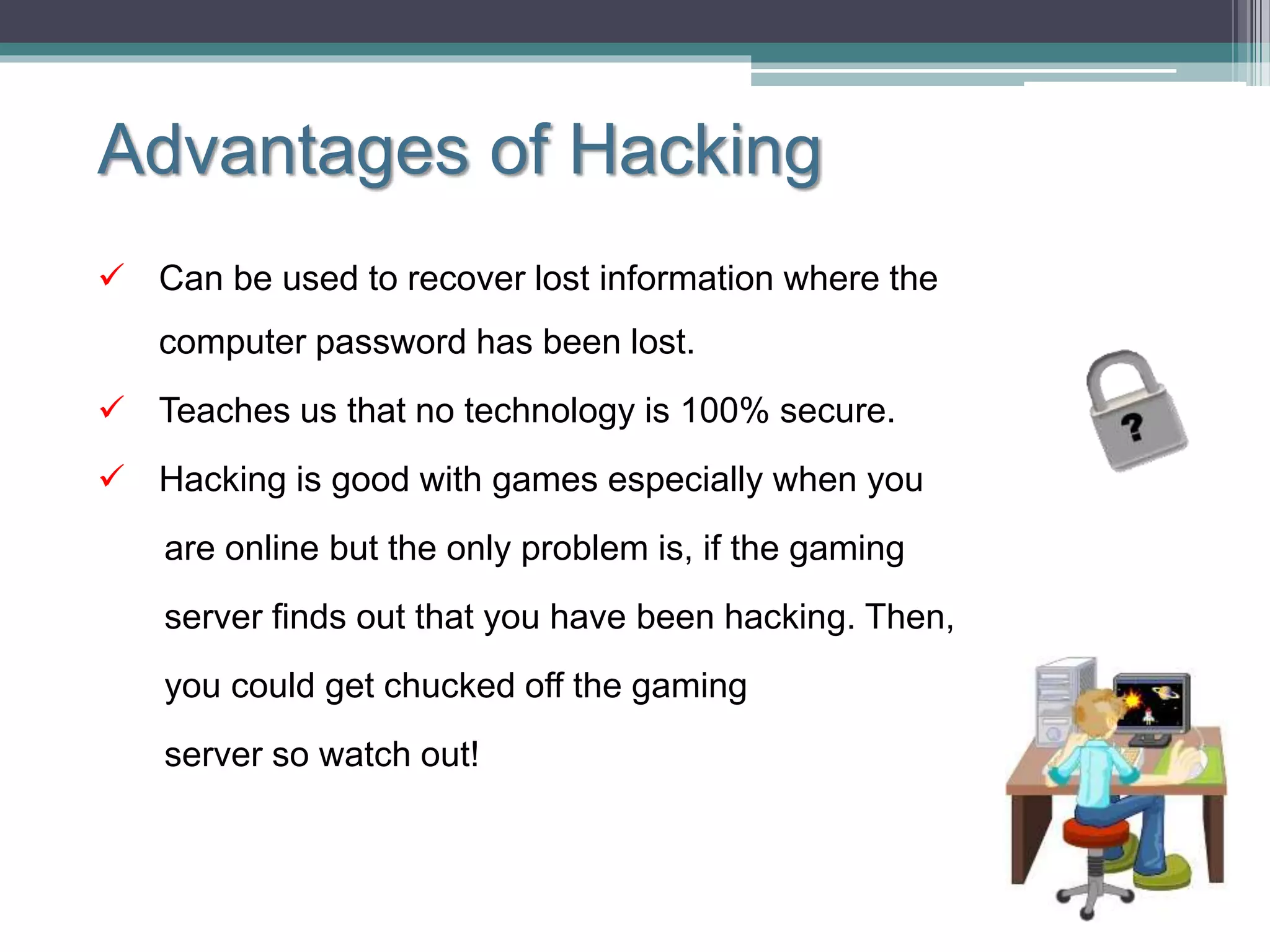ICT Form 4: Hacking | PPTX | Information and Network Security | Computing