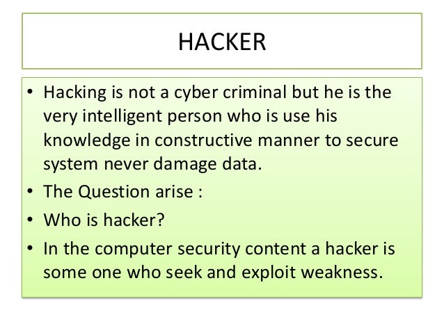Hacking
