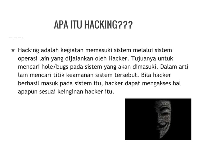 Hacking | PPTX