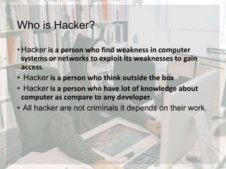 Hacking and its terms | PPT