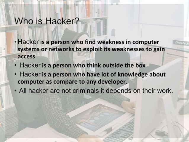 Hacking and its terms | PPT