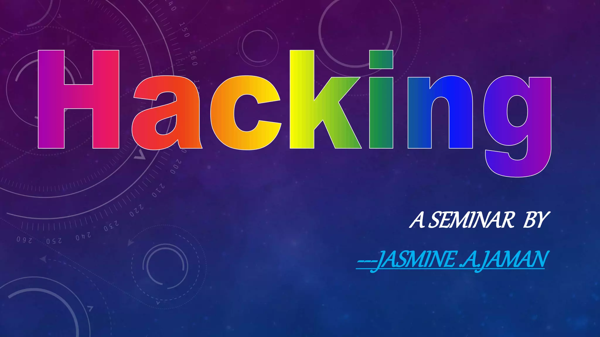 Hacking- Ethical/ Non-ethical, Cyber Security. | PPT