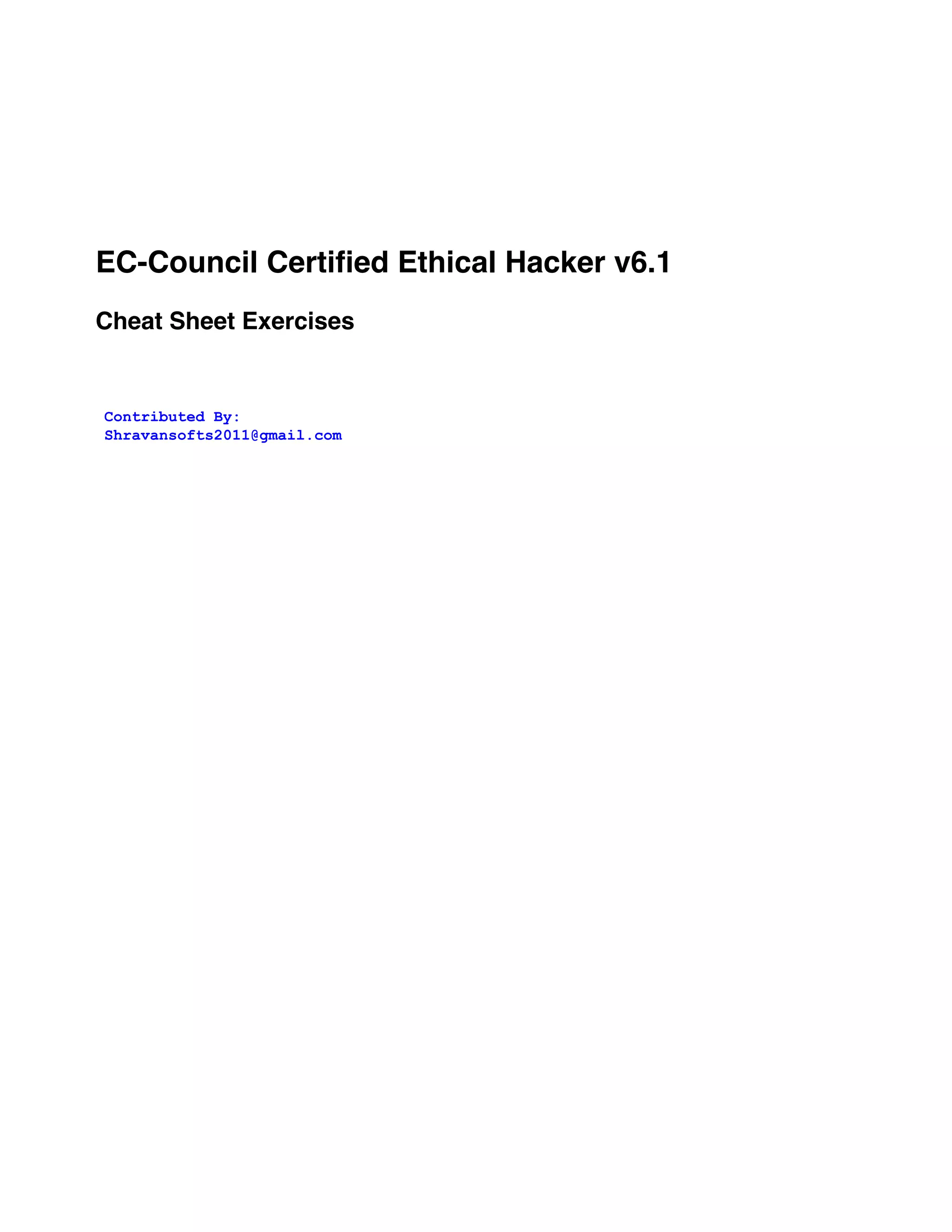 Hacking - CEH Cheat Sheet Exercises.pdf