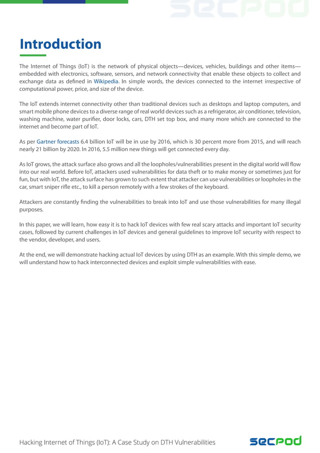 Hacking Internet of Things (IoT) | PDF