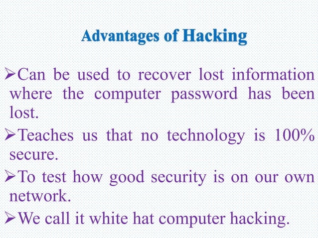 Hacking ppt | PPT