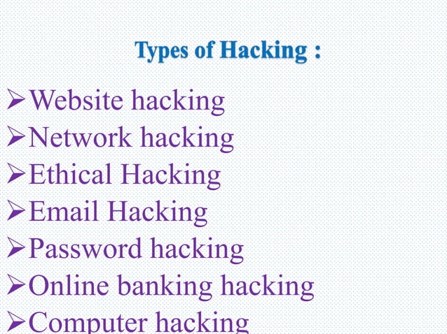 Hacking ppt | PPT