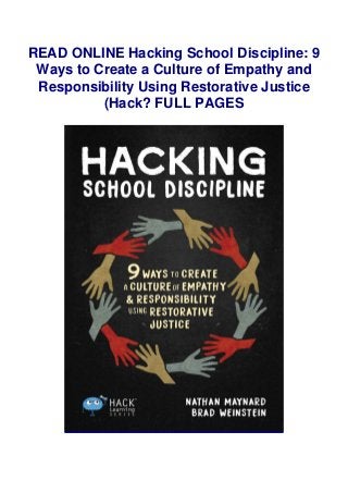 Hacking School Discipline: 9 Ways to Create a Culture of Empathy and