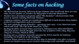 Hacking a cause of cyber crime final | PPTX