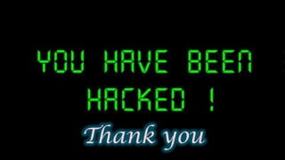 Hacking a cause of cyber crime final | PPTX