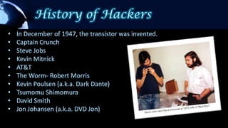 Hacking a cause of cyber crime final | PPTX