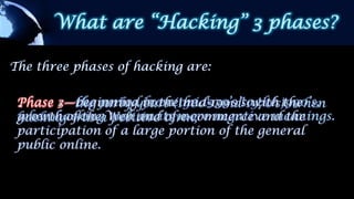 Hacking a cause of cyber crime final | PPTX