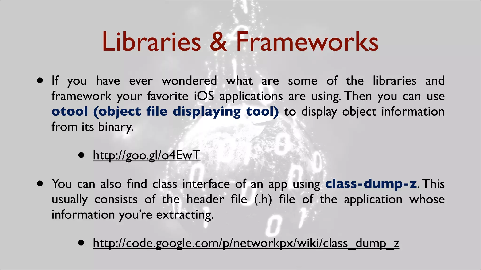 Hacking and Securing iOS Apps : Part 1 | PPT
