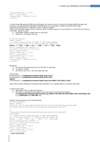 Buffer Overflow - Shellcode - Shatter Attack | DOC