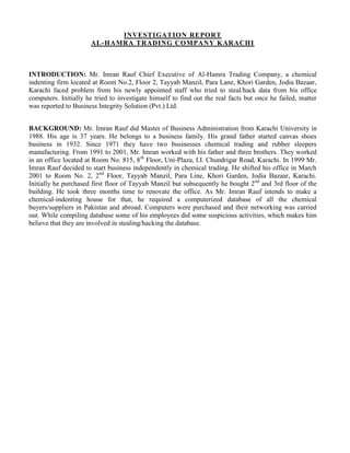 Hacking case report al hamra trading company | PDF | Free Download
