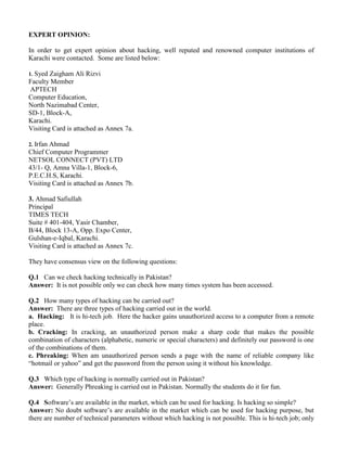 Hacking case report al hamra trading company | PDF