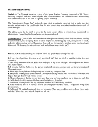 Hacking case report al hamra trading company | PDF | Free Download