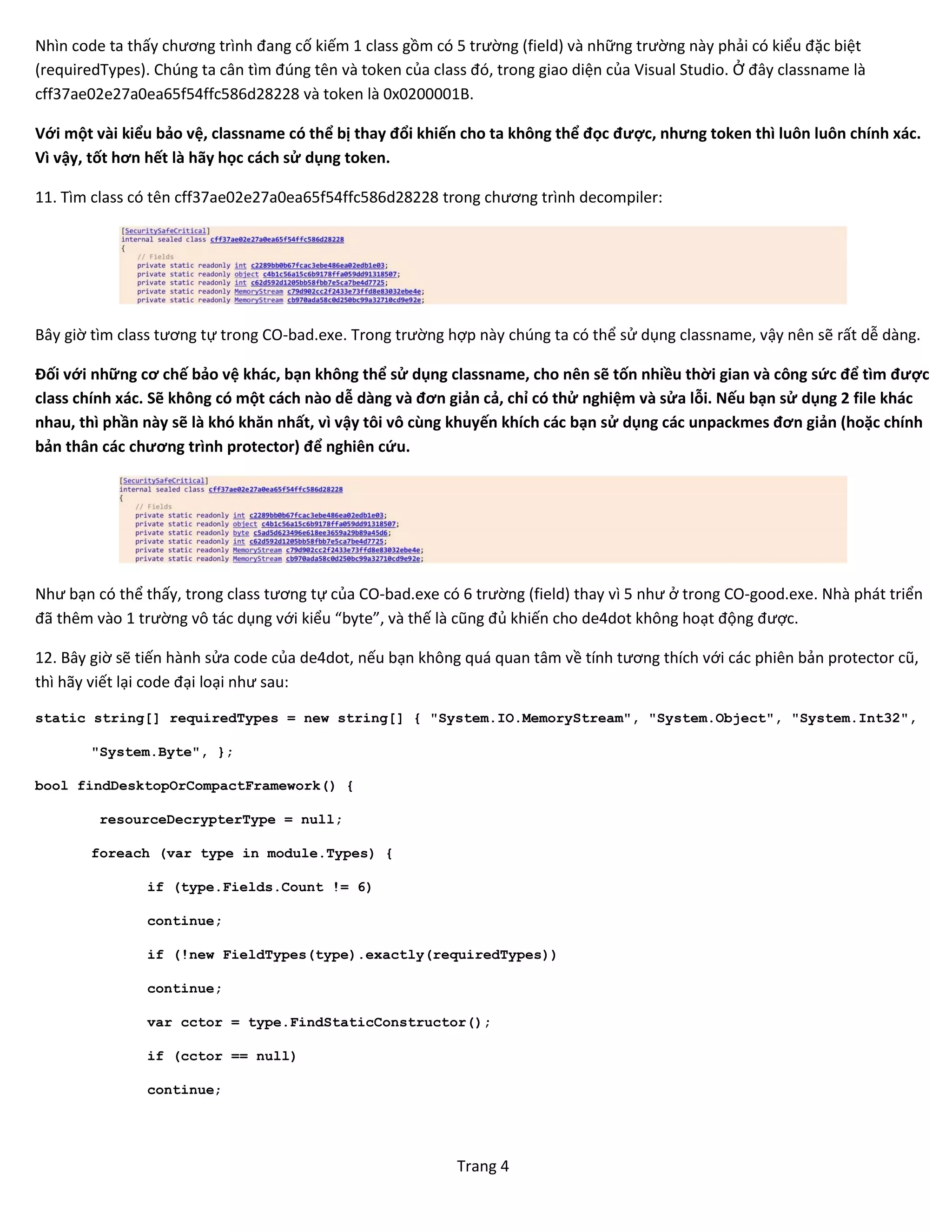 Hacking de4dot for fun - Bài dịch | PDF